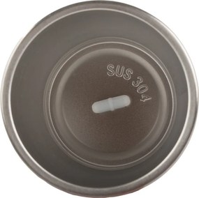 Verk Group Samomíchací hrnek 350 ml, ocelový termos na studené i horké nápoje, s usb a šňůrkou