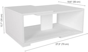 Casarredo Konferenční stolek MOLONG bílá/ořech