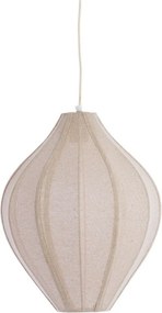 Závěsné svítidlo v přírodní barvě s textilním stínidlem Pasto – Light &amp; Living