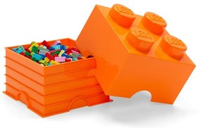 Oranžový úložný box čtverec LEGO®