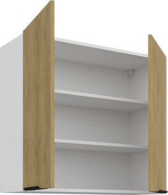 CREMONA bc | horní skříňka 80 G-72 2F policová | 80 cm | bílá/cremona