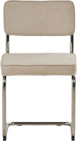 Béžová čalouněná houpací jídelní židle Rupert – Unique Furniture