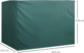 Ochranná plachta Outsunny® nepromokavá s UV ochranou 215x155x150cm pro nábytek a zahradu | Aosom.de