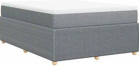 Box spring postel s matrací světle šedá 160 x 200 cm textil 3285581