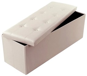 Praktický taburet polstrovaná lavice s úložným prostorem CREAMY