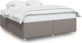 Rám postele bez matrace taupe 180 x 200 cm textil 3284754