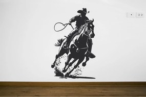 Lepy.cz Samolepka na zeď Rodeo Velikost (šířka x výška): 40x64cm, Barevná varianta: Bílá