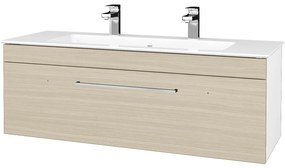 Dřevojas Koupelnová skříň ASTON SZZ 120 Varianta: N01 Bílá lesk / Úchytka T05 / L03 Antracit vysoký lesk