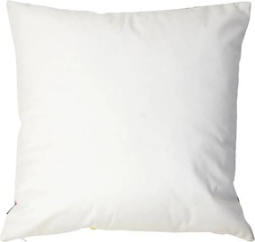 Bílý polštář s papouškem a květy Fleury Bird - 45*10*45cm