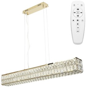 Toolight Toolight, LED křišťálové stropní svítidlo APP1566-CP, zlatá, OSW-06403
