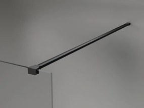 Mexen, Mexen Kioto-X sprchová stěna 60 x 200 cm, matná 10 mm, černá - 800-060-101-70-30-X