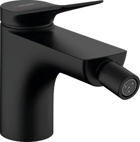Hansgrohe Vivenis, páková bidetová baterie s odtokovou soupravou s táhlem, černá matná, HAN-75200670