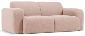 Růžová pohovka z textilie bouclé 170 cm Molino – Micadoni Home