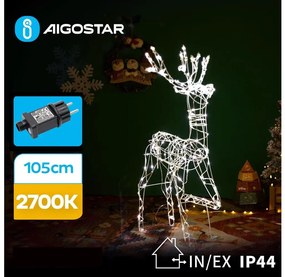 Aigostar - LED Venkovní vánoční dekorace LED/3,6W/31/230V 2700K 105 cm IP44 sob