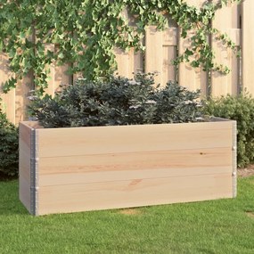 Vyvýšené záhony 3 ks 50 x 150 cm masivní borové dřevo - Default Title