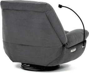 Polohovací křeslo šedé, elektrické TV-7089 GREY2
