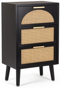 BIZZOTTO dřevěná komoda JOSINE černá 0748606