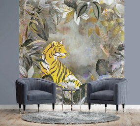 Gario Fototapeta Tygr abstraktní žlutý - Andrea Haase Materiál: Vliesová, Rozměry: 100 x 100 cm