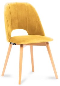 Konsimo Sp. z o.o. Sp. k. | Jídelní židle TINO 86x48 cm žlutá/světlý dub | KO0092