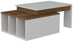 Designový konferenční stolek Calais 90 cm ořech bílý