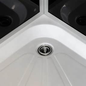 BPS-koupelny Sprchový box WSH309A GREY 80x80