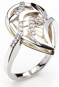 Dámský luxusní zlatý prsten se zirkony cca 585/7,15gr vel. libovolná 323041341