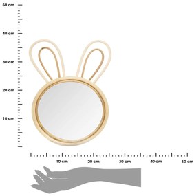 Zrcadlo Rabbit, hnědé