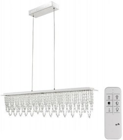 Globo 68405-24h led závěsné stropní svítidlo 1x24w | 1700lm | 3000-6000k - stmívatelné, chrom, průhledný křišťál