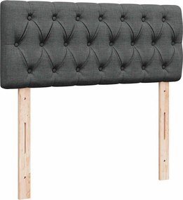 Box spring postel s matrací tmavě šedá 120x200 cm textil 3287431
