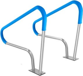 Bazénové madlo 2 ks 121,9 × 91,4 cm z nerezové oceli se základní deskou pro vířivky