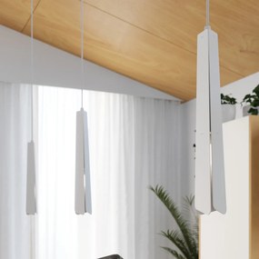 Sollux Lighting Závěsná lampa PRYSM 3L bílá