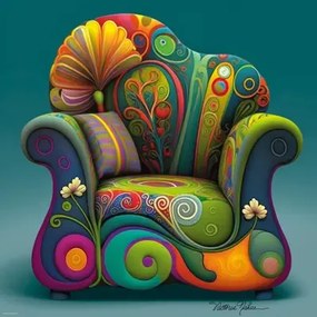 HEYE Puzzle Relax! Pohodlné křeslo / 1000 dílků / Čtvercový formát / 5