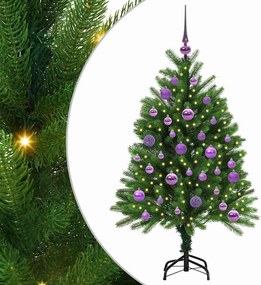Vánoční stromeček s 150 LED diodami s stojanem Zelená 120 cm PE 3396315