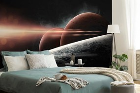 Tapeta planety v galaxii - 150x100 cm