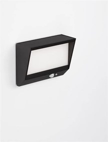 NV 9492540 Venkovní nástěnné svítidlo VALOR antracitový hliník a matný akryl LED 2W 3000K 3.7V 86st. IP65 vypínač na těle / solární / pohybové čidlo - NOVA LUCE