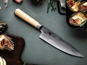 Kai SHUN CLASSIC WHITE 20 cm / Kuchařský nůž / Damašková ocel / VG-MAX