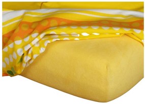 Dadka Froté prostěradlo tmavě žlutá B  Froté prostěradlo tmavě žlutá 80x220x20 cm