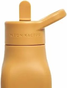 Neon Kactus Dětská silikonová láhev žlutá 340 ml