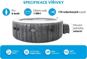 Intex 28442 Purespa Greywood Deluxe HWS 1100