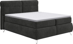 XXXLutz POSTEL BOXSPRING, 180/200 cm, antracitová Welnova - Postele s úložným prostorem - 000840011002