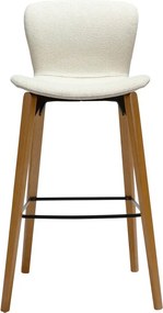 Krémová barová židle (výška sedáku 77,5 cm) Paragon – DAN-FORM Denmark