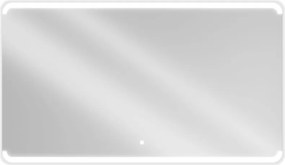 Mexen Nida, LED koupelnové zrcadlo s podsvícením 140x080 cm, 6000K, ochrana proti zamlžování, 9806-140-080-611-00