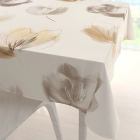 Biante Dekorační čtvercový ubrus PM-109 Akvarelové tulipány na krémovém 40x40 cm