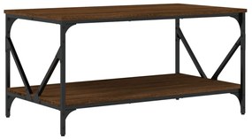 Konferenční stolek hnědý dub 90 x 50 x 45 cm kompozitní dřevo - Default Title