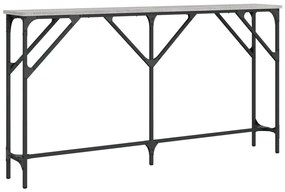 vidaXL Konzolový stolek šedý sonoma 140 x 23 x 75 cm kompozitní dřevo