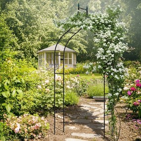 Costway Rose arch kovový zahradní oblouk v gotickém stylu oblouková růže