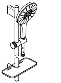 GROHE 26594000 - Sprchový set RAINSHOWER SMARTACTIVE 150 900 mm lesklý chrom