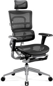 Ergonomická kancelářská židle s podnožkou Normal Size, černá: Diablo V-Master
