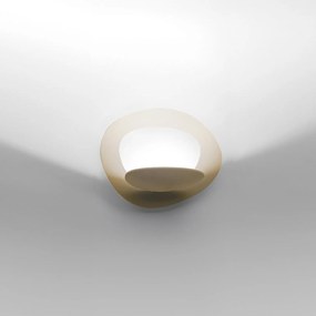 Artemide 1248020A Pirce micro wall, zlaté designové nástěnné svítidlo, 29W LED 3000K, šířka: 22cm