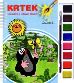 AKIM Omalovánky set s barvami a štětcem Krtek (Krteček) 3 707431